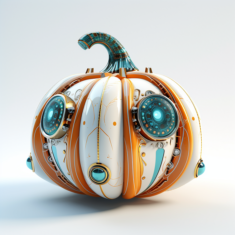 DIGITAL DOWNLOAD FILE- Futuristic Pumpkins – LemonCreationArt EI