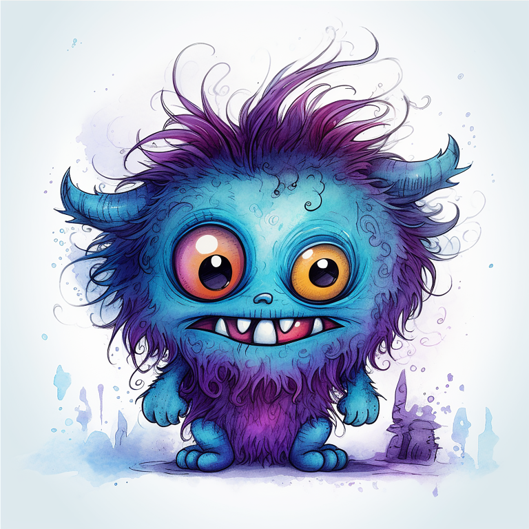DIGITAL DOWNLOAD FILE- Funky Monsters – LemonCreationArt EI