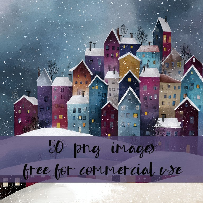 DIGITAL DOWNLOAD FILE- Winter Magical Scenery – LemonCreationArt EI